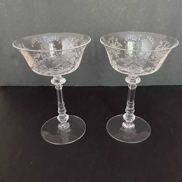 Heisey Crystal Company | Dining | Antique Heisey Crystal Orchid Pattern ...